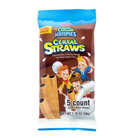 Cocoa Krispies Cereal Straws Happy Candies