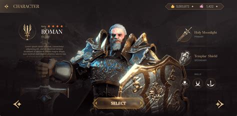 Mmorpg Mobile Game Concept Ui Rgameui