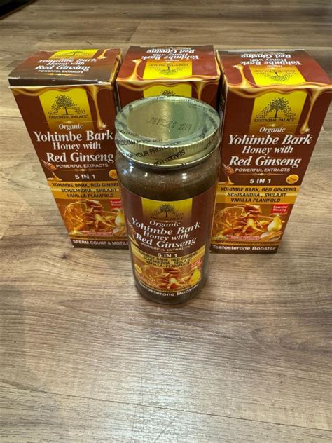 ORGANIC YOHIMBI BARK HONEY WITH RED GINSENG 16 Oz