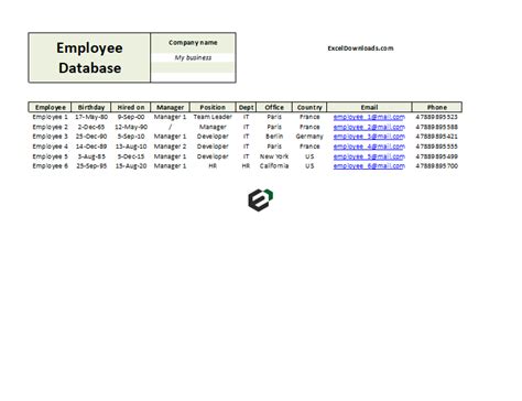 Tag Excel Database Download Excel Resources