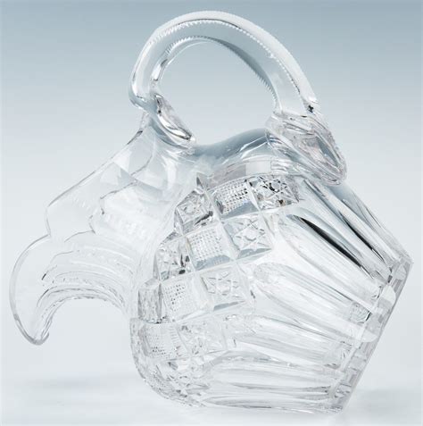 Lot 244 2 Signed Abp Cut Glass Pieces Tray And Pitcher Case Auctions