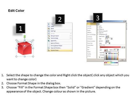 Cube Diagram Left Layer PowerPoint Templates