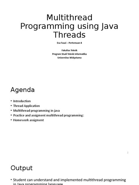 Multithread Programming Using Java Threads Pdf Thread Computing