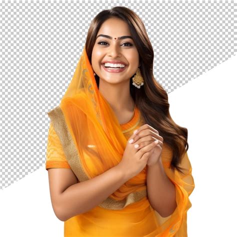 Premium Psd A Woman Smiles With Her Hands On Her Knees