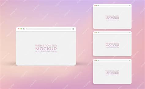 Premium Psd Web Browser Screens Mockup