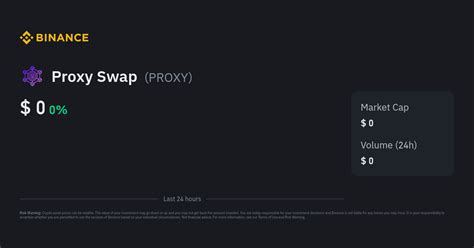 Proxy Swap Price PROXY To USD Converter Chart And News