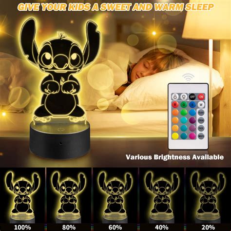 3d Stitch Led Lamp Unicorndoll