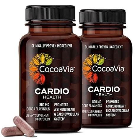 Cocoavia Cardio Health Supplement 60 Day 500mg Cocoa Flavanols