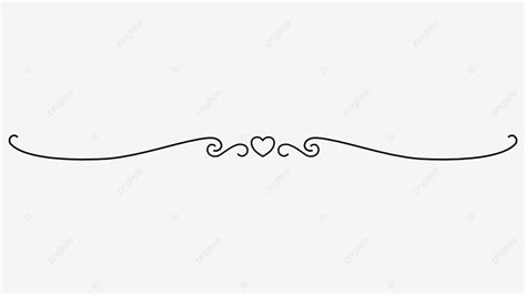 Romantic Page Break Vector And PNG