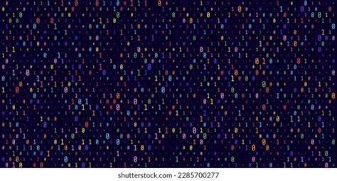 Mathematics Background Binary Numbers Random Pattern Stock Vector Royalty Free