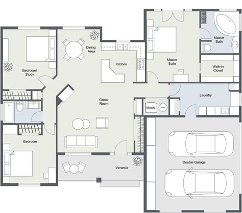 Simple Modern House Plan Garage 19 Perfect Images House Plans No