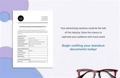 Advertising Programmatic Buying Request Form Template In PDF Word