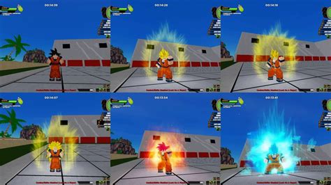 All Goku Dbs Transformations Dragon Ball Xeno Multiverse Roblox Youtube