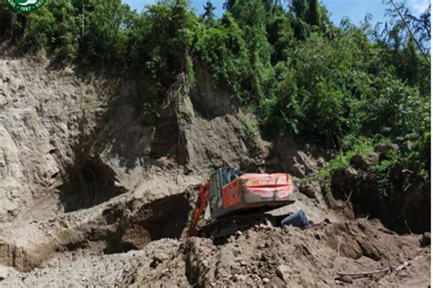Pia Denr Nabs 15 Illegal Miners Seizes Quarrying Equipment Inside