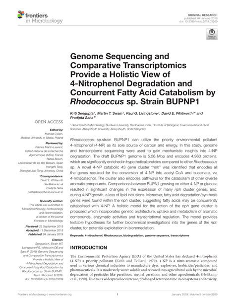 Pdf Genome Sequencing And Comparative Transcriptomics Provide A
