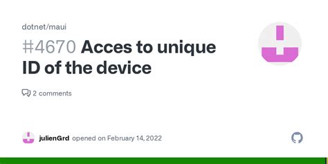 Acces To Unique ID Of The Device Issue 4670 Dotnet Maui GitHub