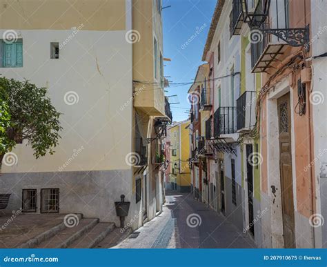 Traditional Architecture In Villajoyosa Stock Image Image Of Famous