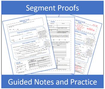 Segment Proofs Guided Notes And Practice By Get Squared Away TPT