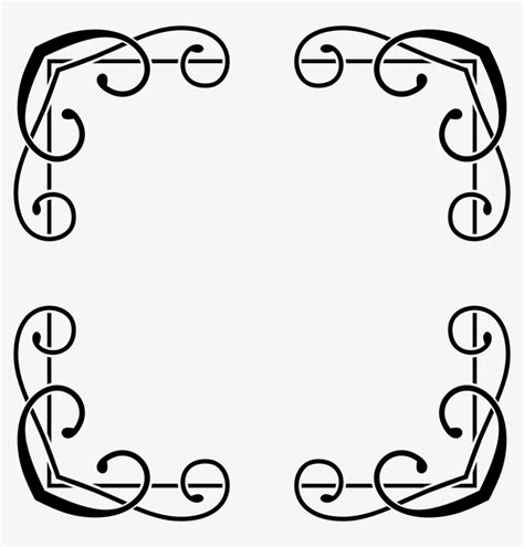 Simple Calligraphy Borders