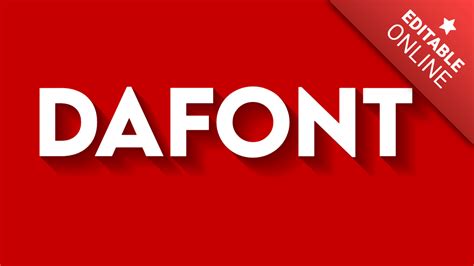 Dafont Text Effect Generator