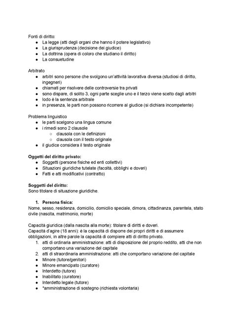 Riassunto Diritto Privato Dispense Di Diritto Privato Docsity