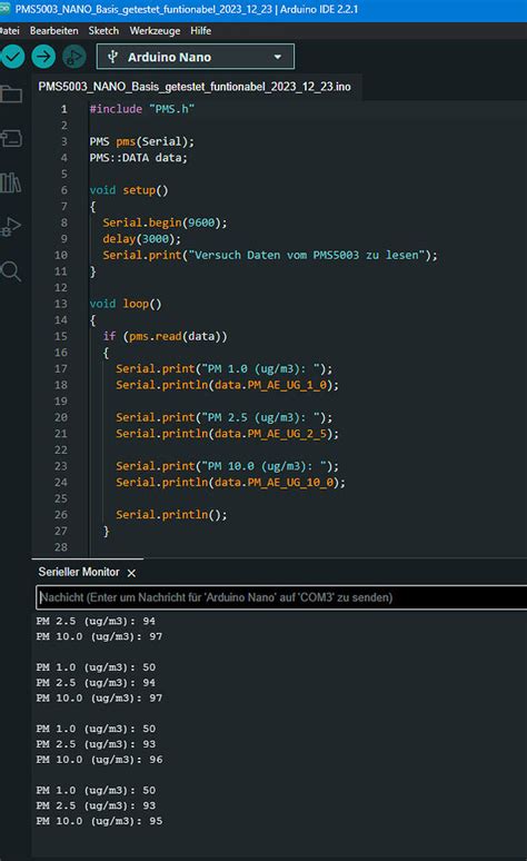 Probleme Mit Dem Uno Und Den Pn 25 Sensor Pms5003 Page 3 Deutsch Arduino Forum