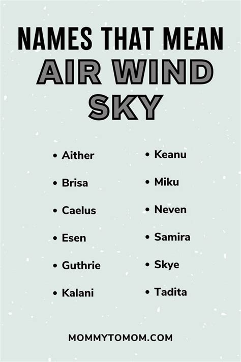 Cool Wind Names