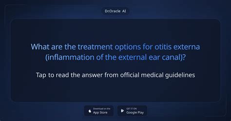 What Are The Treatment Options For Otitis Externa Inflammation Of The