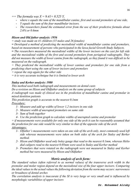 Diagnostic Aids Part 2 Study Cast Cast Analysisdocx Dental Health