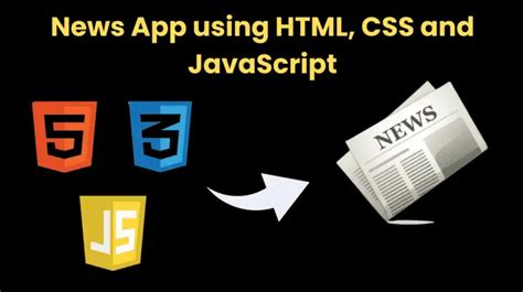 News App Using Html Css And Javascript With Source Code Codewithcurious