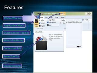 Overview Of WPF In Light Of Ribbon UI Control PPT