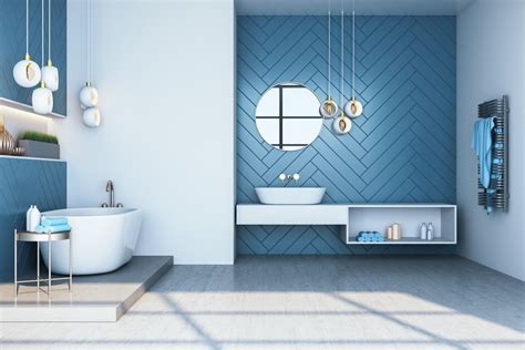 12 Drop Dead Gorgeous Blue Bathroom Tile Designs
