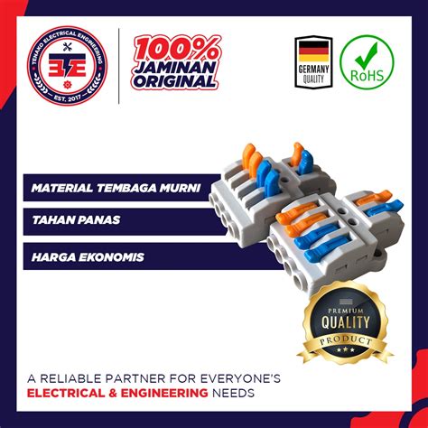 Wago Connector Model Spl 42 Compact Terminal Block Lever Cage 2 To 4 Wire Shopee Malaysia