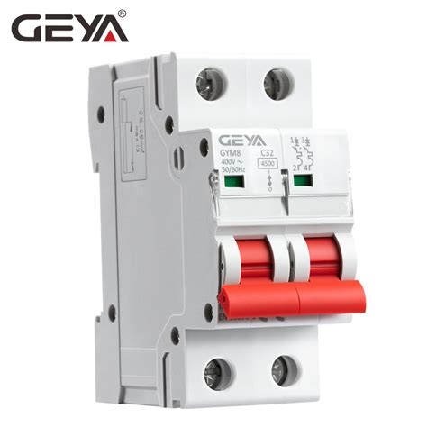 Geya Mini Mcb Circuit Breaker 2p 6a 16a 32a 40a 63a 4 5ka Mcb And