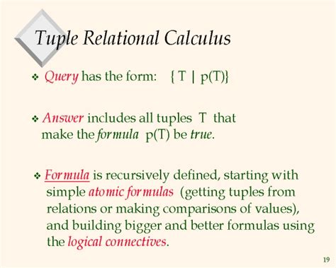 tuple relational calculus