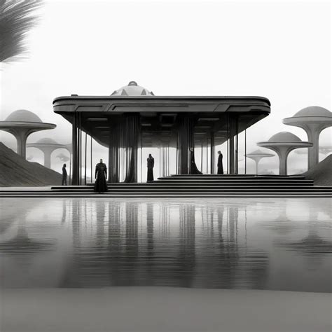 Scifi Desert Landscape Inspired By Dune Movie Architecture Muse Ai
