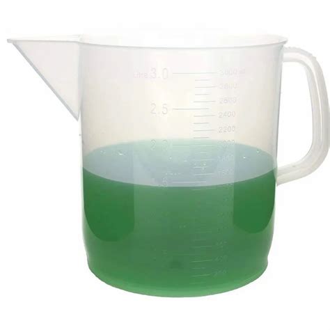 Polypropylene Measuring Jug Euro Design 3000 Ml For Chemical