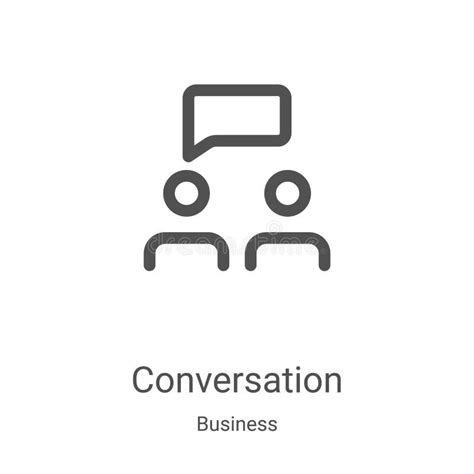 Conversation Icon Vector From Friendship Collection Thin Line