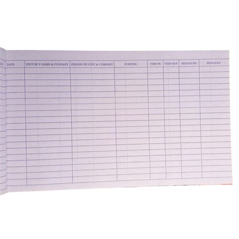 Visitor S Security Logbook Valiant 300 Pages Supplies 24 7 Delivery