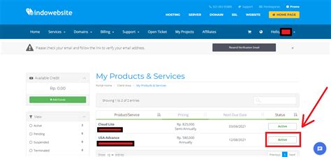 Cara Login Cpanel Melalui Member Area Indowebsite Indowebsite
