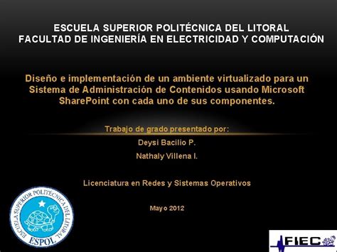Escuela Superior Politcnica Del Litoral Facultad De Ingeniera
