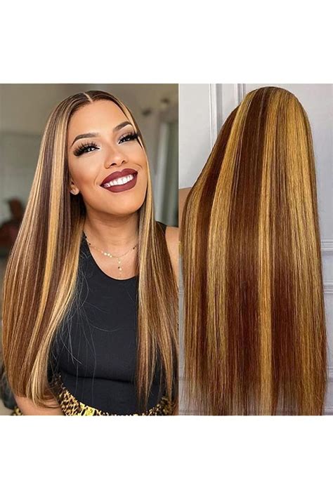 Vipbeauty Straight Human Hair Wigs 180 Density Hd Lace Front Wigs Human
