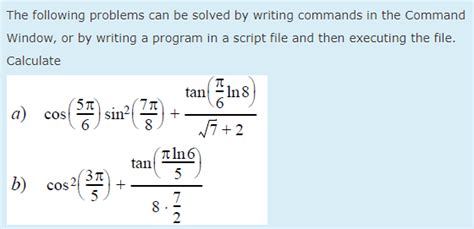 Solved The Following Problems Can Be Solved By Writing
