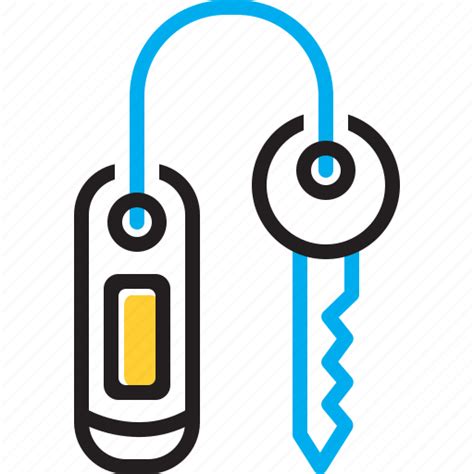 room key key security turnkey keychain keyholder keyring icon