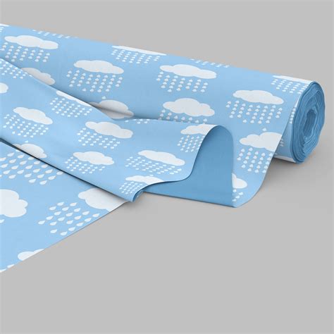 100 Seamless Tinted Cute Raining Cloud Digital Papers 12x12 300 Dpi