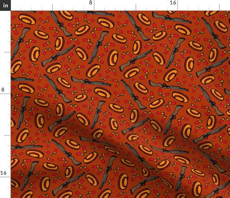 Smaller Scale Trap Skeet Shooting Clay Fabric Spoonflower