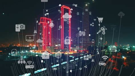 Smart City Iot Internet Of Thing Ict Digital Technology Futuristic