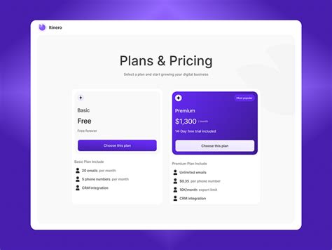 Pricing Cards Page Saas Software Business Website By Giuliana Brunetti Web Design And No Code