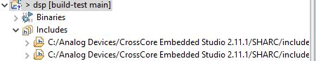 Remove Automatically Included Includes Folders In CCES Project Q A CrossCore Embedded