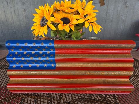 Metal American Flag Rustic American Flag Rusted Metal Flag